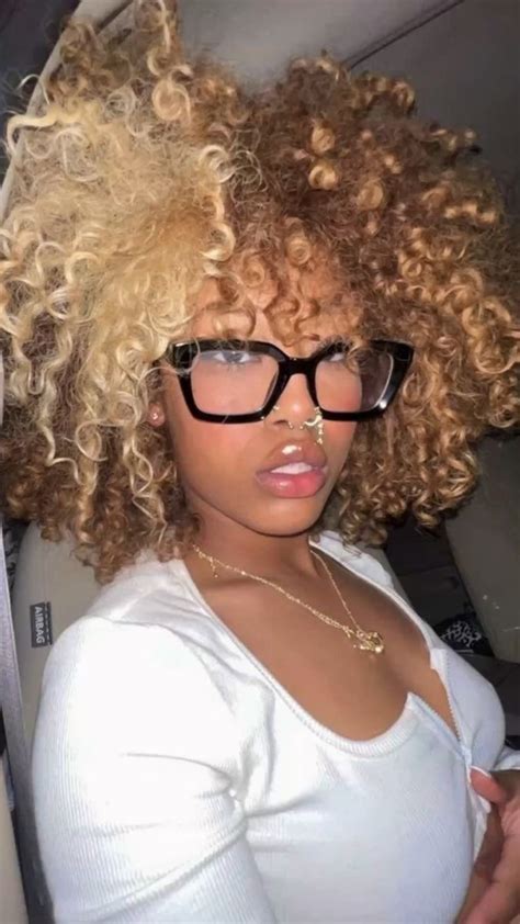 Natural Hair Blonde Curly Hair Black Women Blonde Curly Hair