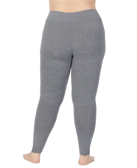 Cuddl Duds Plus Size Softwear With Stretch High Waist Leggings Macys