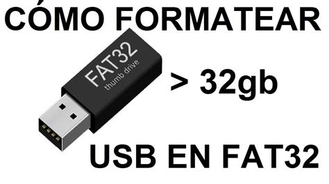 Tutorial Cómo Formatear En Fat32 Usb Mayores A 32gb Youtube
