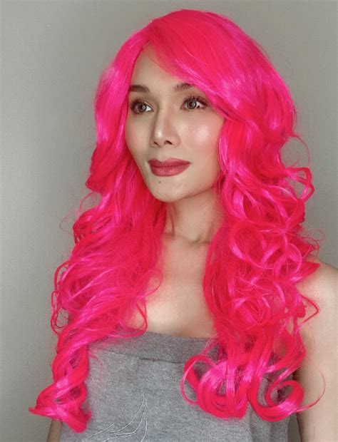 Katy Hot Pink Long Synthetic Wig