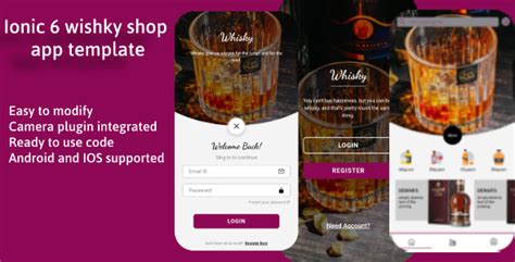 Ionic 6 Whiskey Shop App Template App Ui Code Market