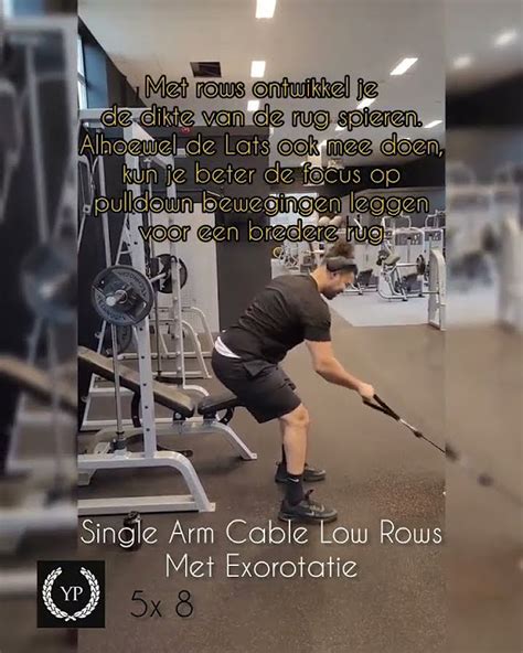 Single Arm Cable Low Rows Met Exorotatie Gymtips Personaltrainner Fitness Youtube