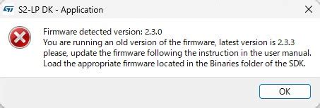 Solved S2 LP DK V1 3 5 Shows Wrong Firmware With STM3 STMicroelectronics Community