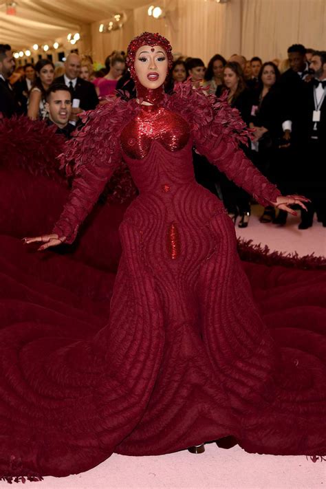 Cardi B Attends The 2019 Met Gala Celebrating Camp Notes On Fashion In