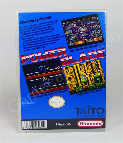 Power Blade Nes Replacement Case Gamecasecaveau