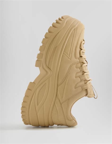 Sneaker Mit Mehreren Elementen Und Dicker Sohle Damen Bershka