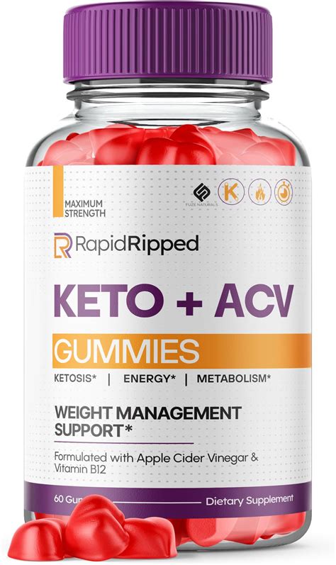 5 Pack Rapid Ripped Keto Acv Gummies Advanced Formula