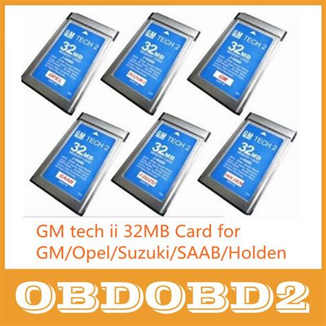 GM TECH 2 Memory Card 32MB 6 Kinds Software SAAB Opel Isuzu Suzuki GM Holden Gm Tech2 Card Cheap