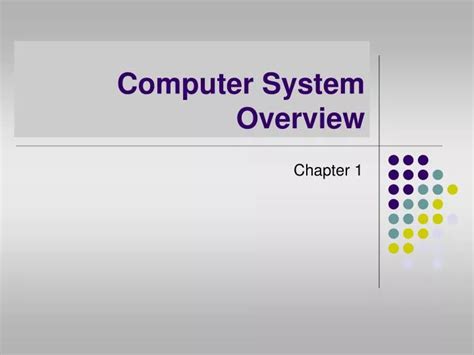 Ppt Computer System Overview Powerpoint Presentation Free Download
