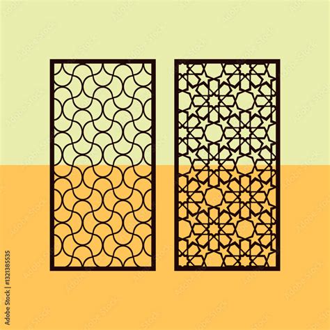 Kitchen And Hall Jali Geometric Cnc Jaali Pattern For Laser Cutting And Interior Designing