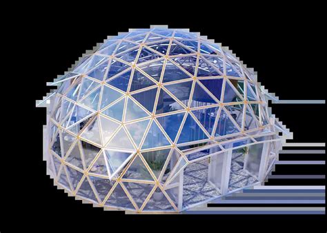 Triangular Frame Glass Dome For Living And Events Gaxdome