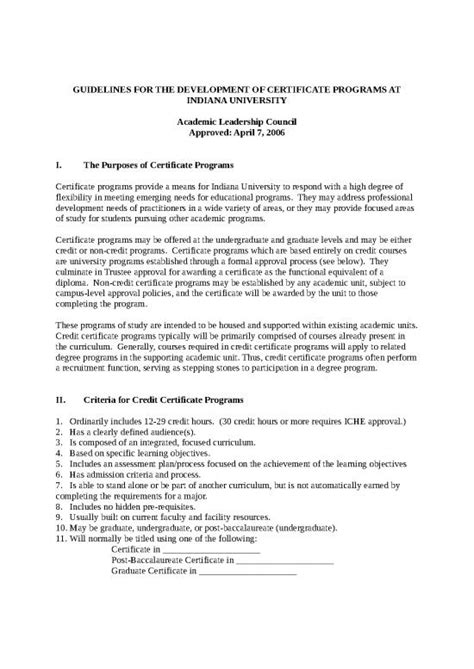 Certificate Word Format 30110 Iu Certificate Policy And Form