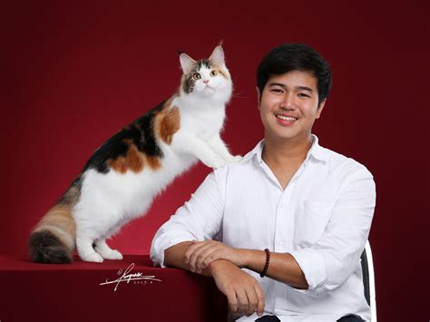 人猫合影amyworks赛猫摄影 站酷zcool