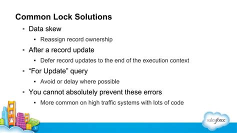 High Reliability Dml And Concurrency Design Patterns For Apex Ppt
