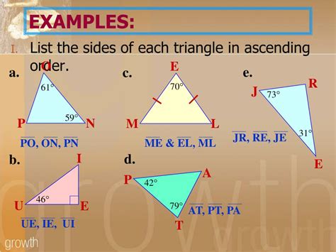 ppt triangle inequality triangle inequality theorem powerpoint