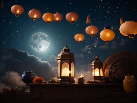 Premium Photo Happy Eid Ul Fitr Or Eid Ul Adha Poster With A