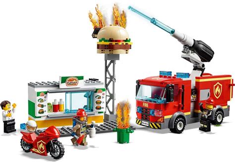Lego 60214 Lego City Burger Bar Fire Rescue Διάσωση από την Πυρκαγιά στο Μπέργκερ Μπαρ