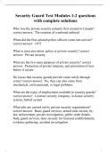 Security Guard Test Modules 1 2 Questions With Complete Solutions Security Officer Stuvia US