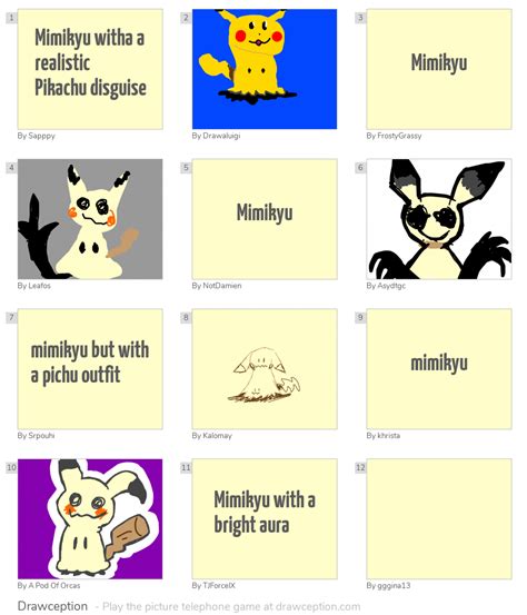 Mimikyu Witha A Realistic Pikachu Disguise Drawception