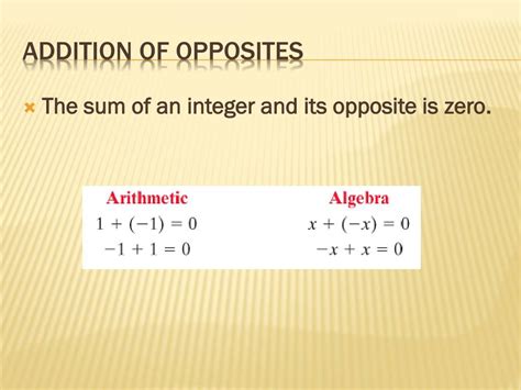 PPT Adding Integers PowerPoint Presentation Free Download ID