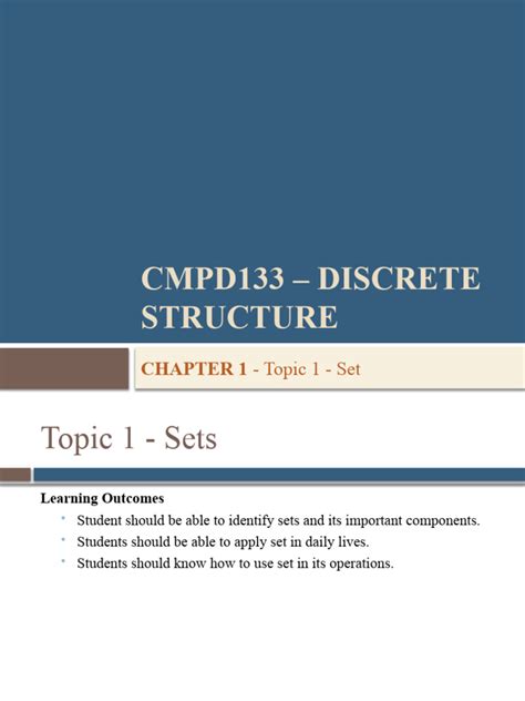 Chapter 1 Topic 1 Sets Pdf Set Mathematics Mathematics