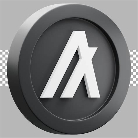 Premium Psd 3d Render Illustration Crypto Logo Algorand