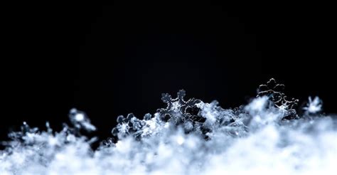Premium Photo Snapshot Of A Small Snowflake Taken During A Snowfall