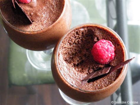 Mousse au chocolat à l aquafaba végane Jasmine Cuisine
