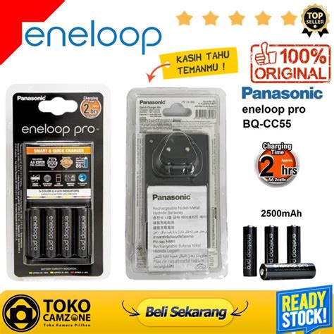 Jual Panasonic Eneloop Pro Smart And Quick Charger Aa 4pcs 2h Bq Cc55