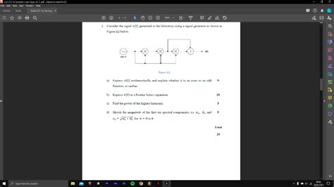 Solved Consider the signal 𝑥 𝑡 generated in the Chegg com