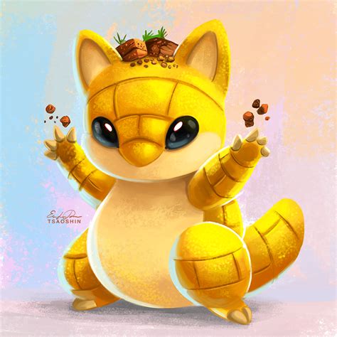 027 Sandshrew By Tsaoshin On Deviantart