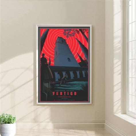Vertigo Movie Poster Film Canvas Print Wall Art Canvas For Living Room