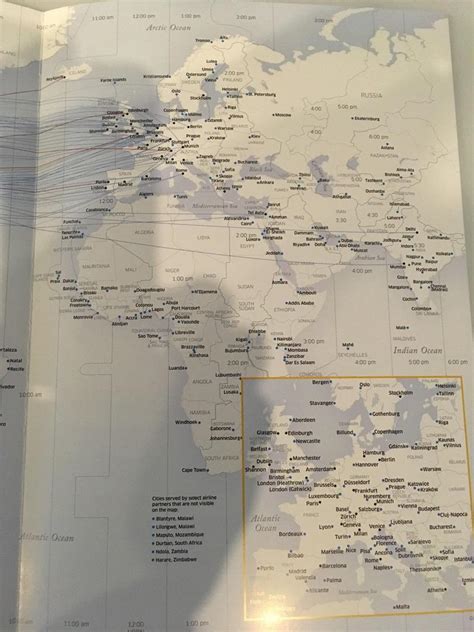 United Airlines Route Map Brochure Folder 2018 1918224352