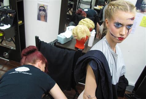 Makeup Courses And Training Students Working Academy Of Makeup