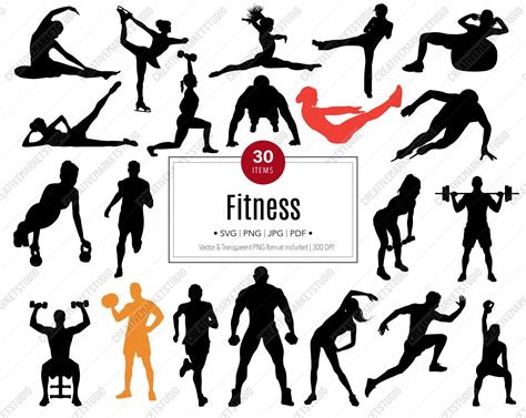 Fitness Workout Svg Bundle Gym Svg Bundle Fitness Svg Etsy