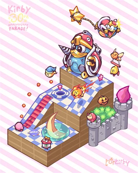 Kirby King Dedede Waddle Dee Bronto Burt Gaspar And 3 More Kirby And 1 More Drawn By