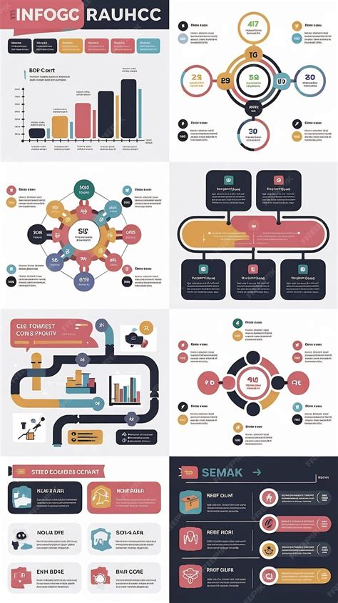 Collection Of Infographic Templates Charts Diagrams Timeline Steps And