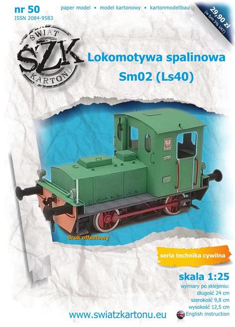 Diesel Rangierlokomotive Sm02 Ls40 Polnischer Pkp 125 Kartonmodellshop