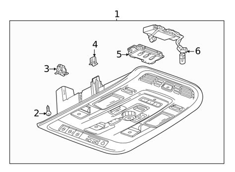 2021 2024 Gm Overhead Console 86575297 Gm Parts Center