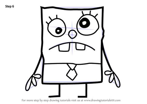 Learn How To Draw Doodlebob From Spongebob Squarepants Spongebob Squarepants Step By Step