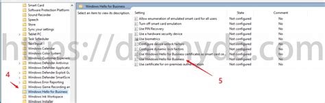 How To Enable Disable Windows Hello Windows Hello For Business Via Group Policy Registry