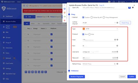 Bitbrowser Configuration