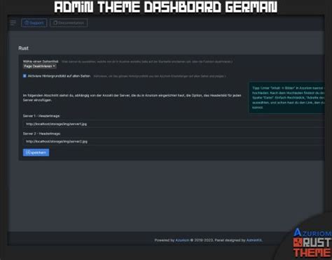 Azuriom Rust Theme Tools Codefling