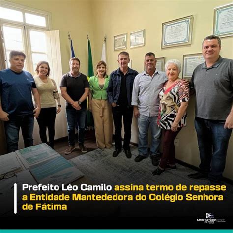 Prefeito Léo Camilo assina termo de repasse a entidade Mantenedora do