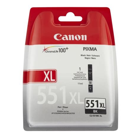 Canon CLI 551 XL blæktank sort 11ml Lomax