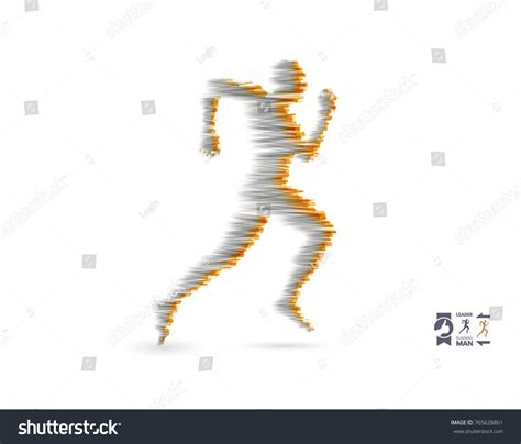 Running Man Design Sport Business Sport Stock Vector Royalty Free