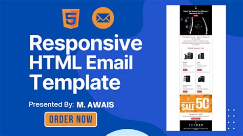 Do Responsive Html Email Template By Awais Email Fiverr