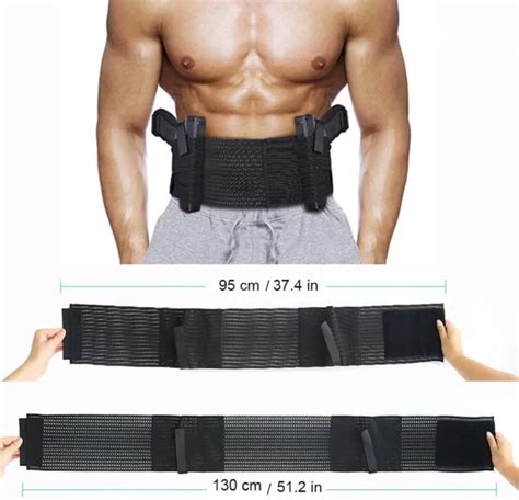Tactical Pistol Double Gun Holster Concealed Carry Belly Band Holster