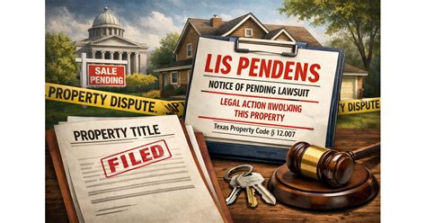 What Is A Lis Pendens In Texas