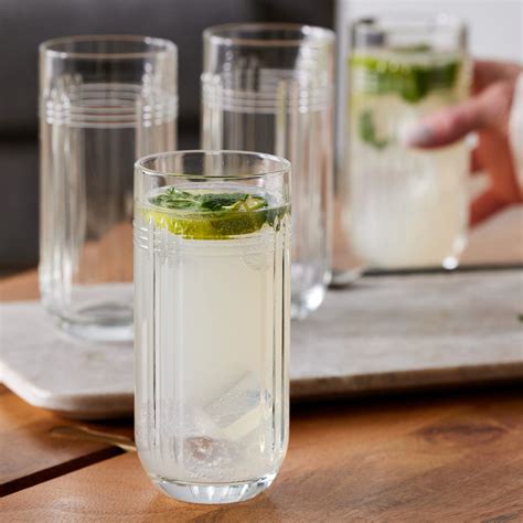 Libbey The Gats Highball Drinking Glasses 12 Ounce Set Of 4 Libbey Shop